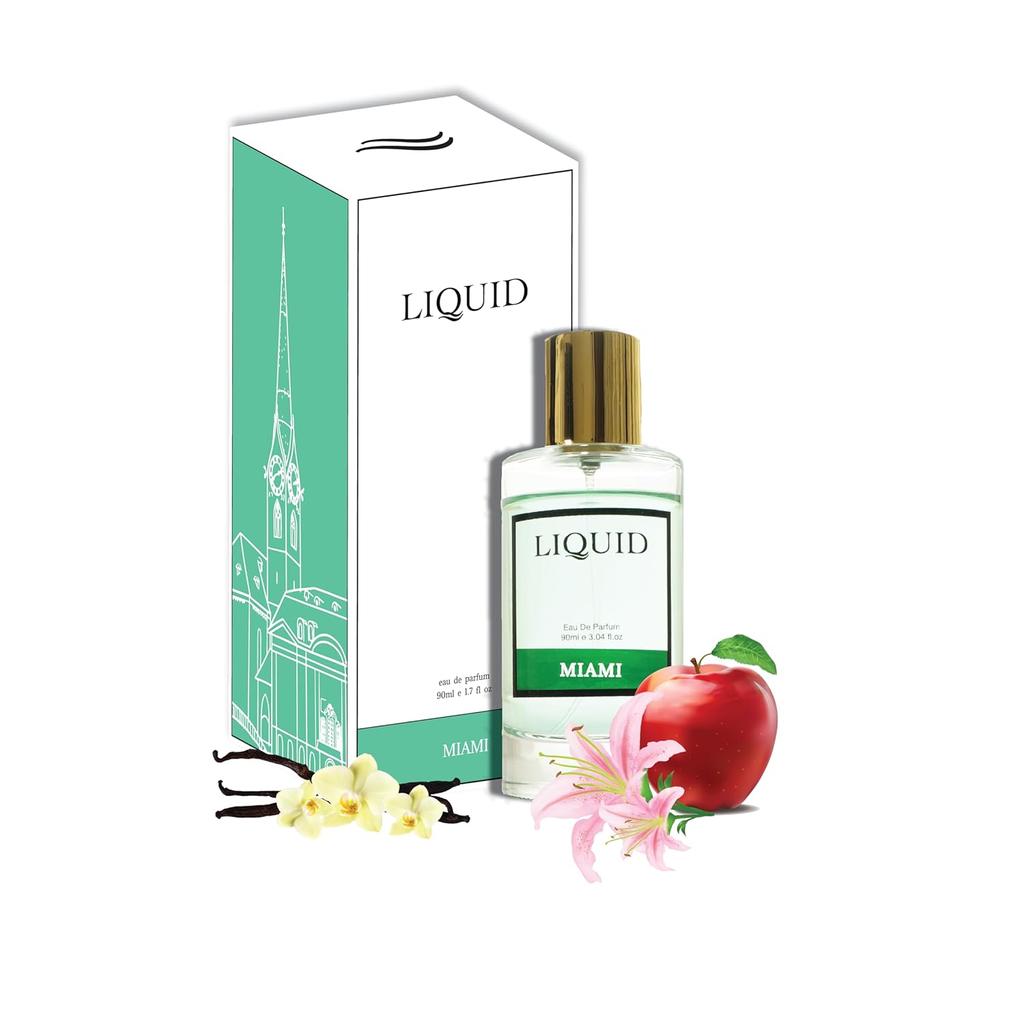 Kaufe LIQUID Miami Luxus Unisex Eau de Parfum (EDP) - 90ml | | Joom