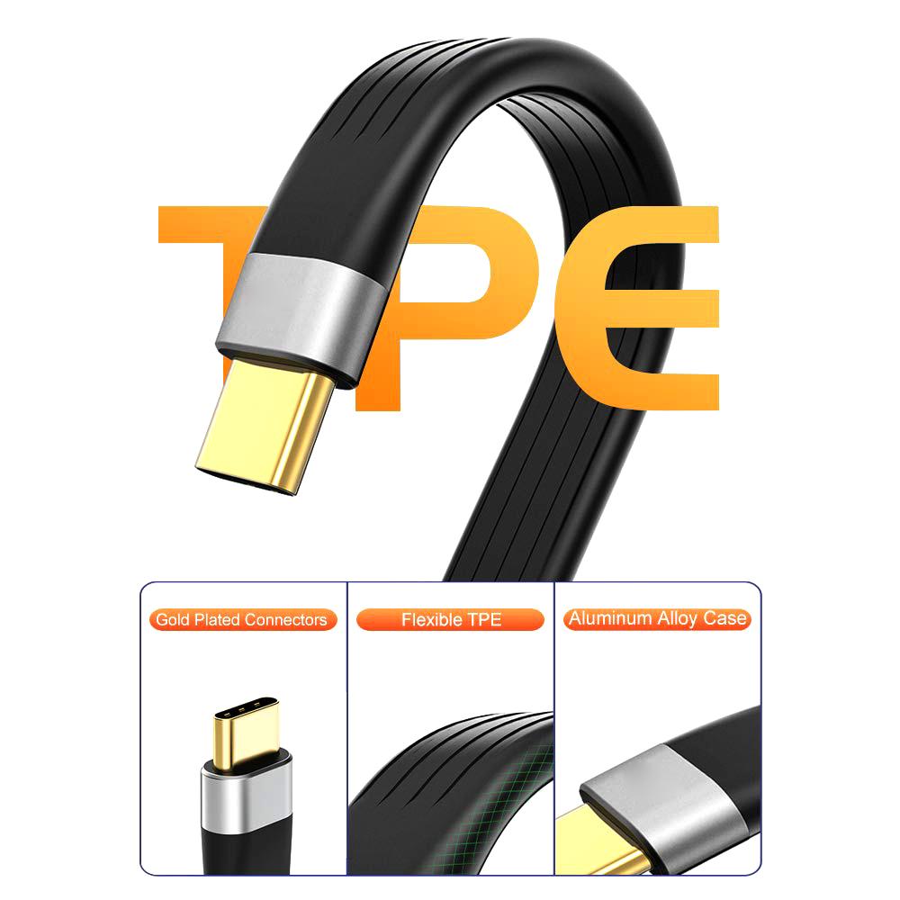 Buy 4K USB-C 3 1 Gen 2 Cable 10G Emark Chip Short Type C USB-C to USB-C ...