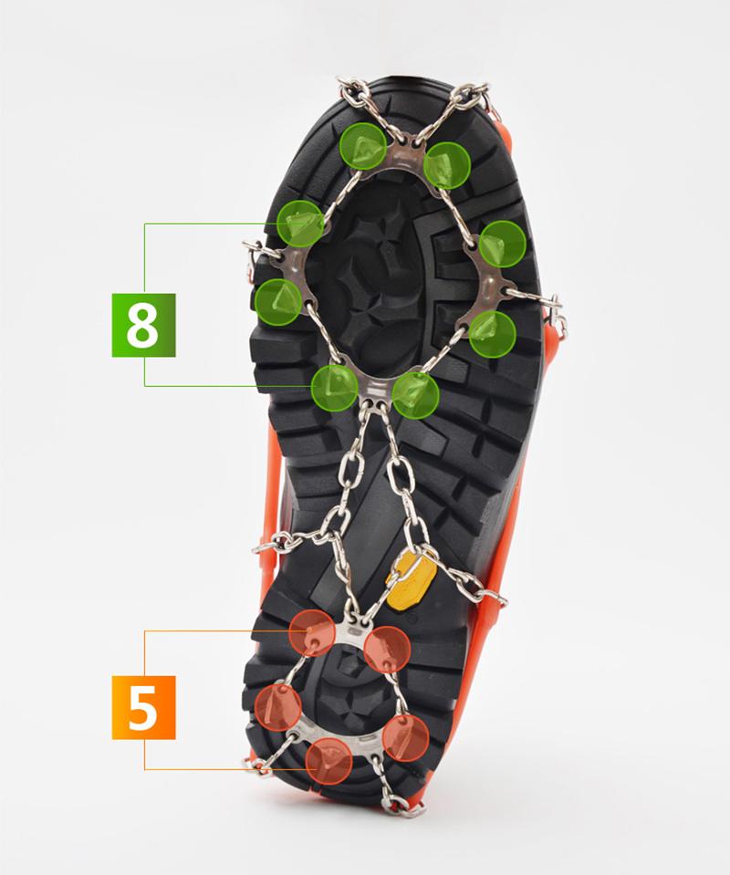 Buy Snow Non Slip Climbing Crampons Cleats Shoe Cover Ice Gripper for ...