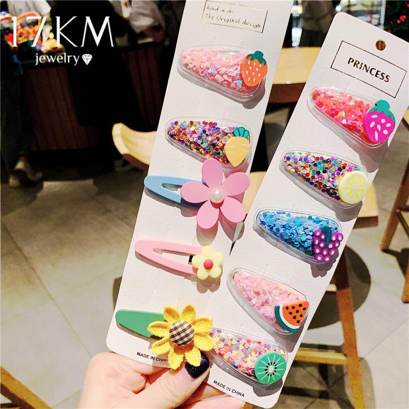 Buy 5Pcs/Set Fashion Baby Girls Fruit Hair Clips Pins Hair Clips 2019 ...