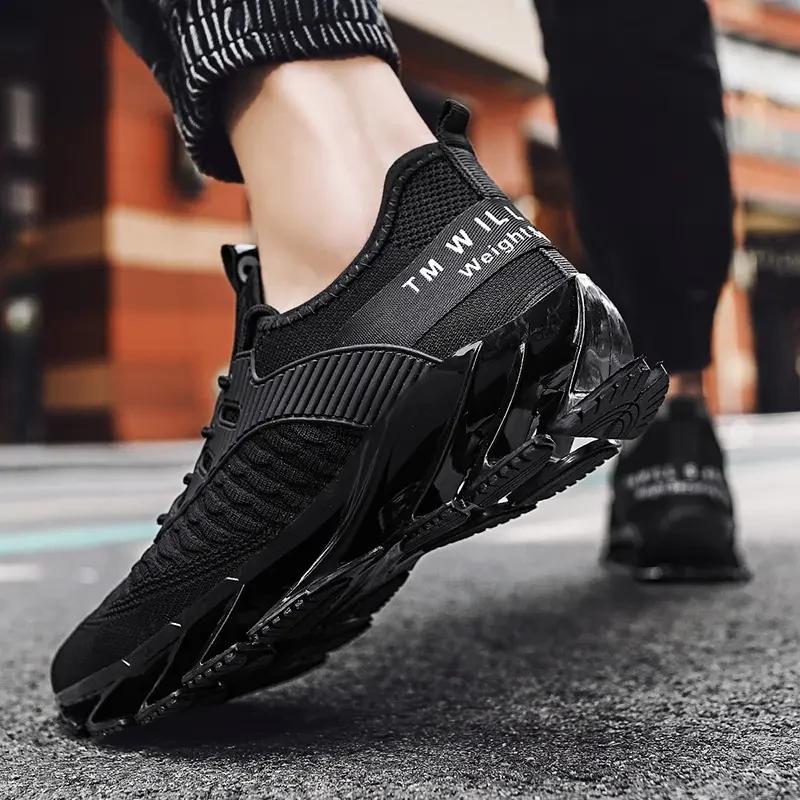 Buy Spring New Men's Shoes Blade Flying Woven Sneakers Running Shoes ...