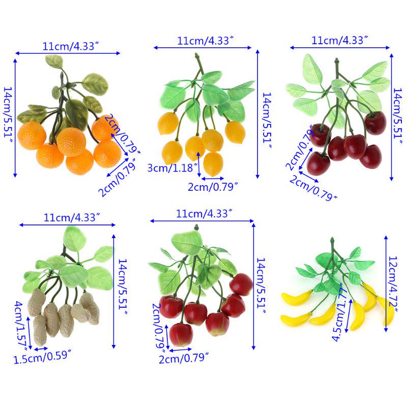 Lifelike Mini Fake Fruit Vegetable String Model Party Home Kitchen ...