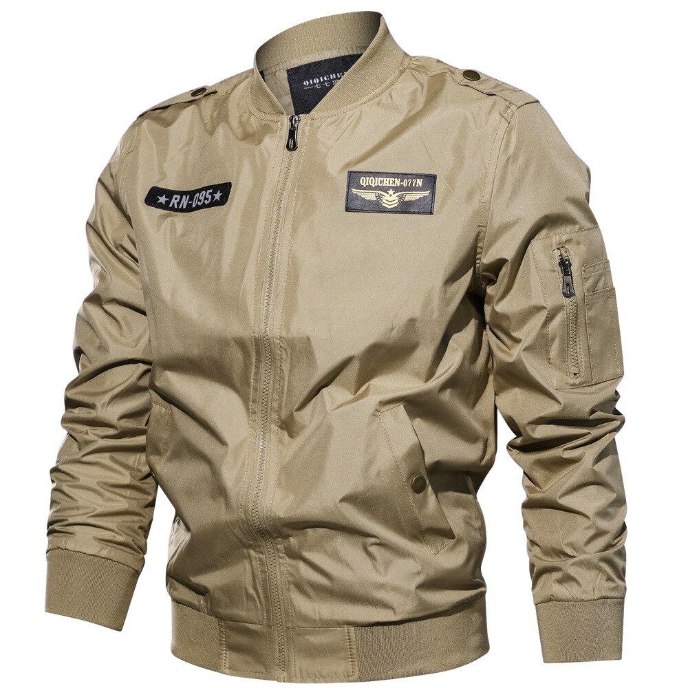 Buy Spring Autumn Men Windbreaker Breathable Jacket Casual Air Force ...