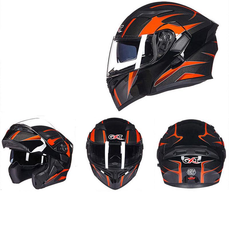 GXT Motorcycle Helmet Double Lens Anti-fog Helmet Open Face Helmet Full ...