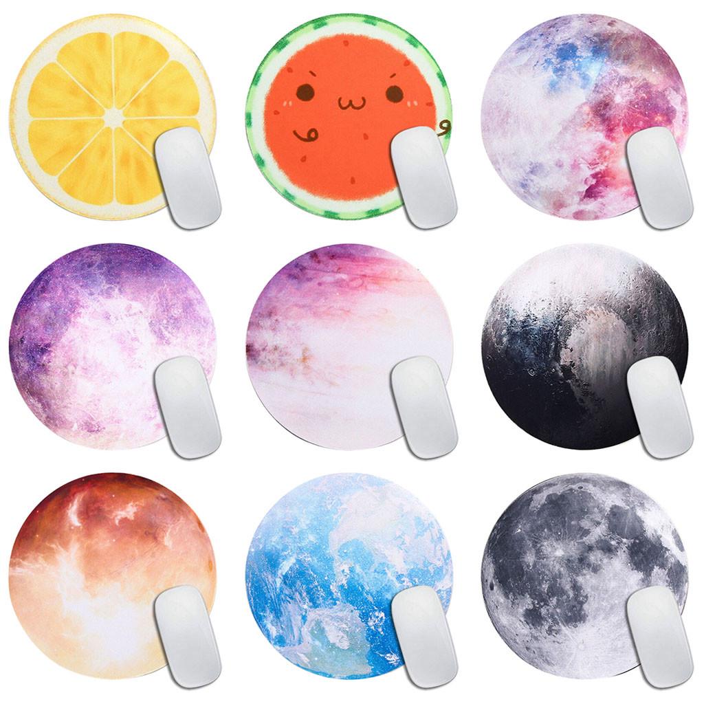 Buy 22cm Round Mouse Pad Mat Anti-Slip Laptop Mousepad at affordable ...