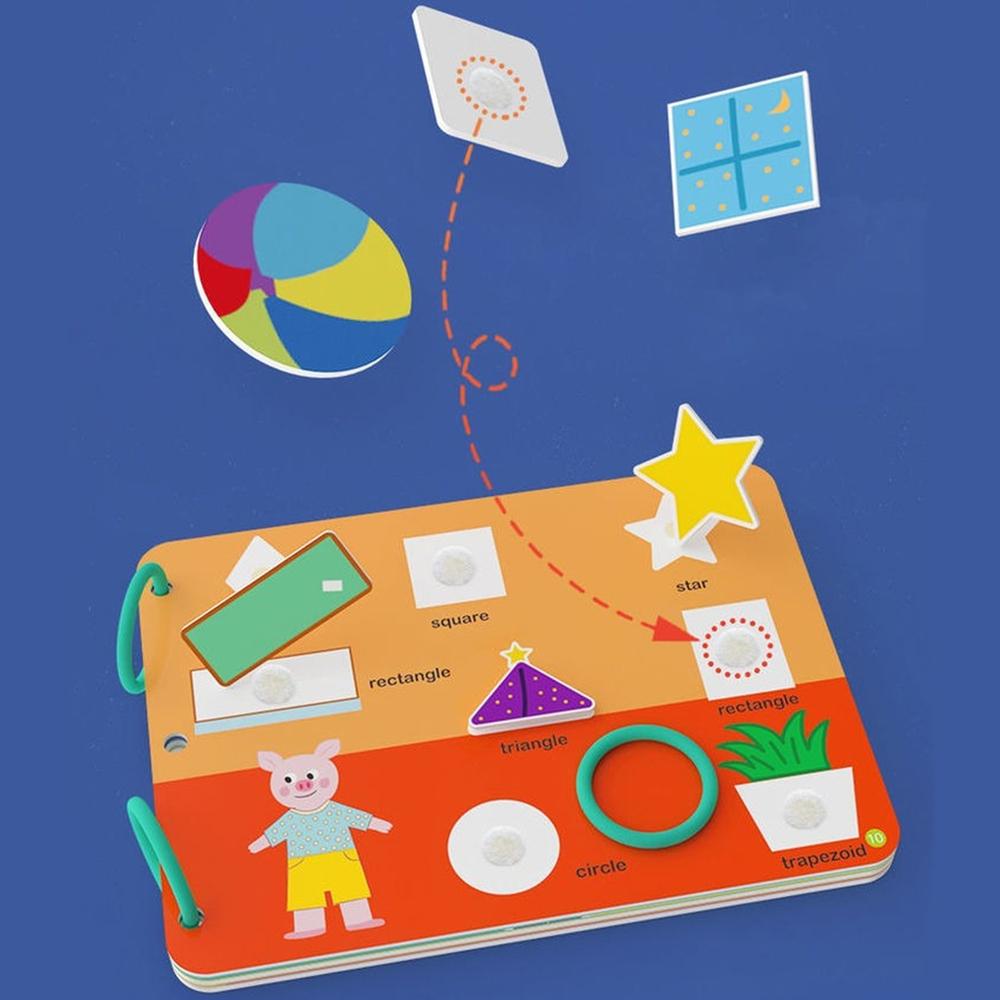 Montessori Velcro Quiet Book Children Toy Paste Book My First Busy Book ...