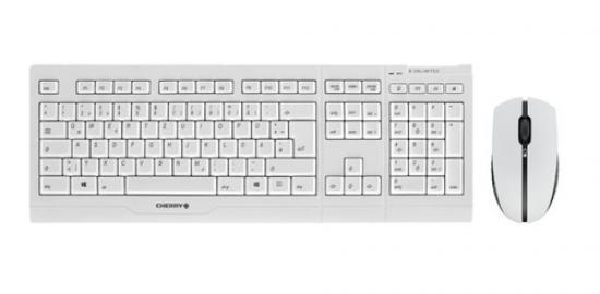Buy Cherry b. unlimited aes wireless multimedia desktop usb blanc/gris ...