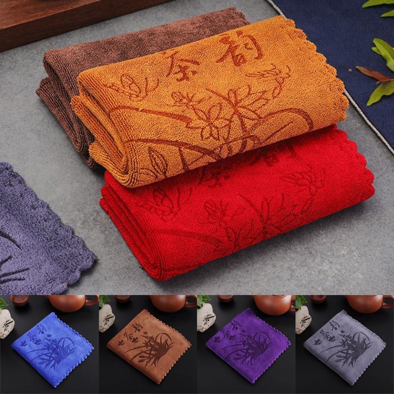 Buy 1PC Chinese Tea Towel Printing Water Absorption Superfine Fiber Eco ...