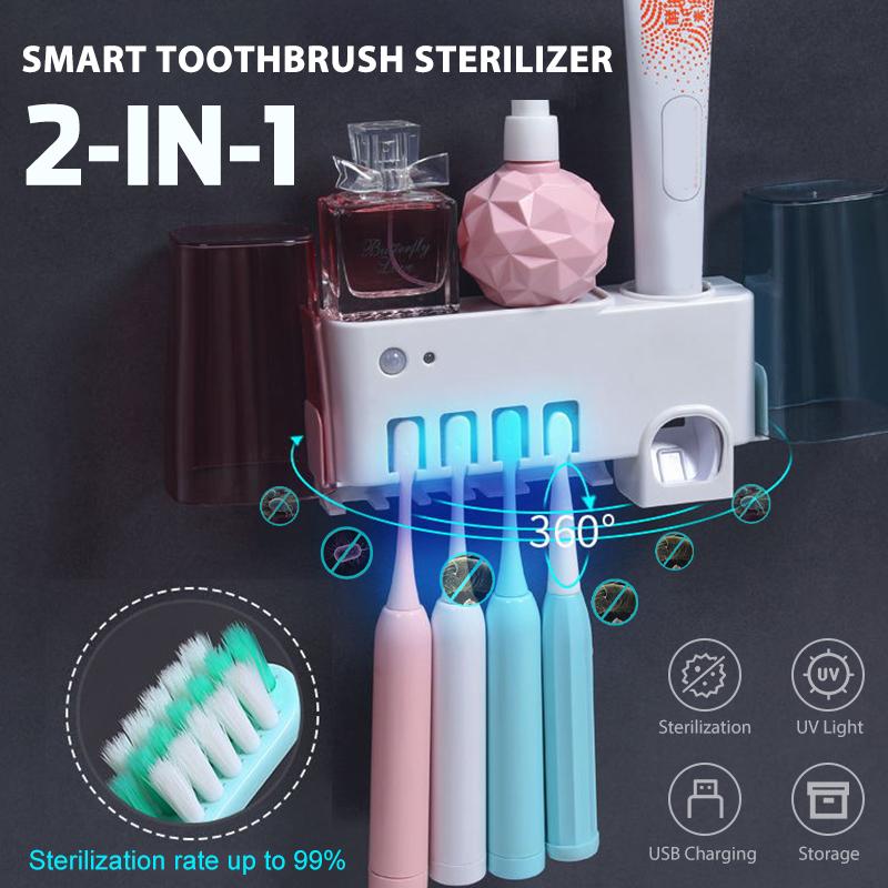 Buy Smart Induction UV Light Toothbrush Holder Sterilizer Box ...
