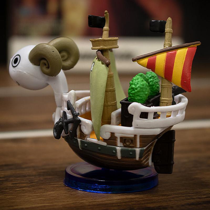 Buy Anime Cute Mini Boat Action Figure Model Sunny Display Ship Pirates ...