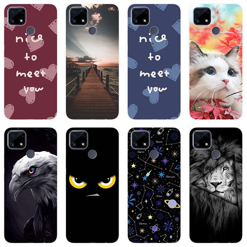 Buy For Realme C25 C 25 RealmeC25 Case Soft Silicone Back Cover Cartoon ...