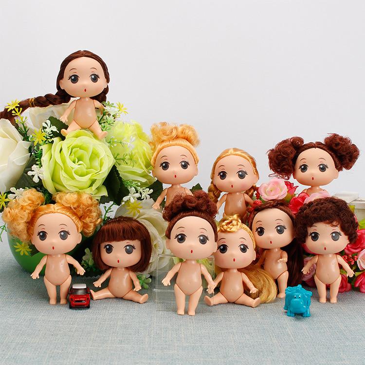 Buy 9cm Mini LOL Doll Playmate D-dung Doll with Brown/gold Bun Hair ...