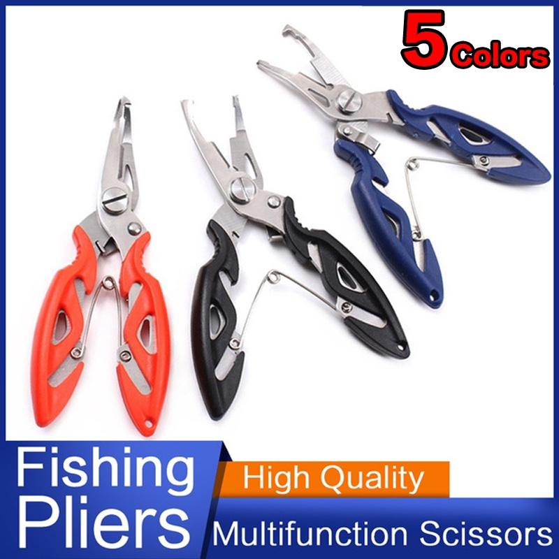 Buy 5 Colors Multifunction Fishing Plier Scissor Braid Line Lure Cutter ...