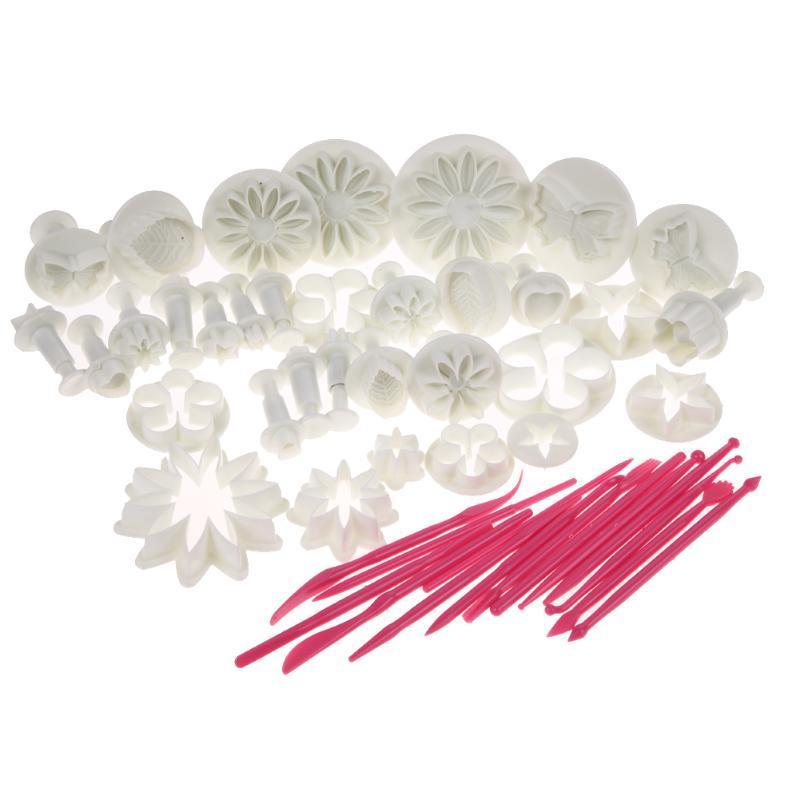 Buy 47 Pcs Sugarcraft Cake Decorating Fondant Icing Plunger Tools Mold ...