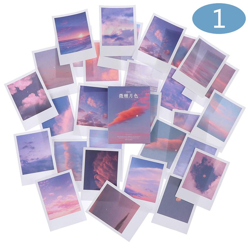 Buy 30Pcs Romantic Scenery Clouds Oceans Sticker DIY Journal ...