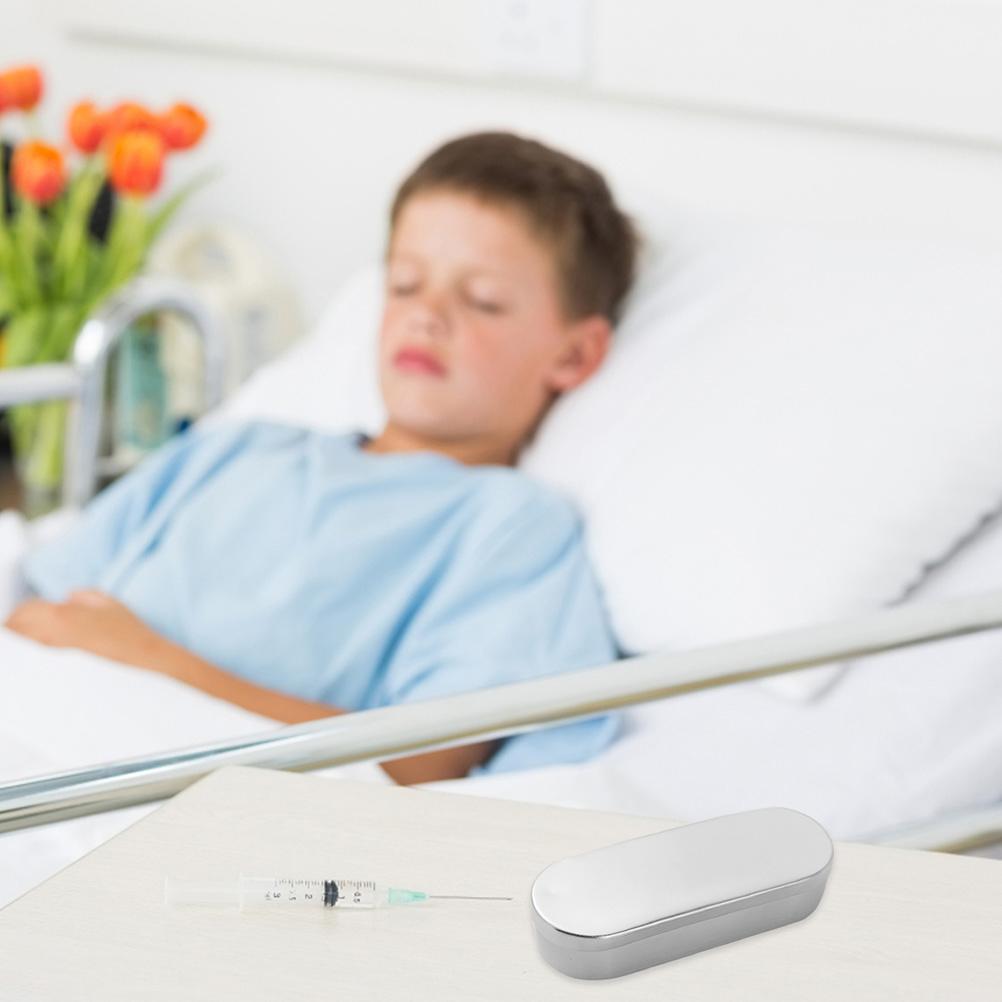 Buy 3 Pcs 5ml Aluminium Needle Boxes Injection Syringe Box Acupuncture ...