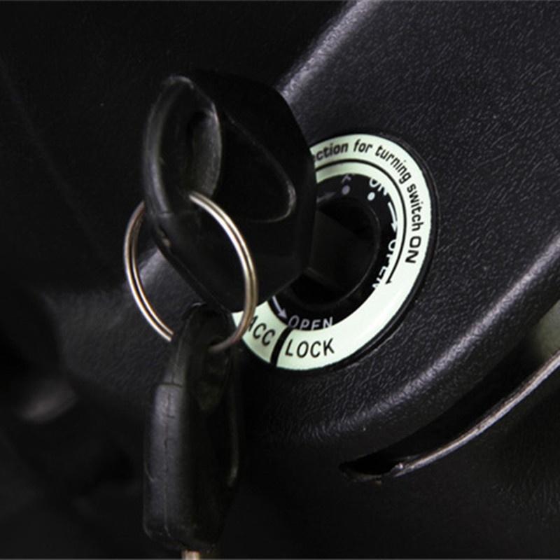 Buy 3D Car Styling Glow Key Ring Hole Sticker Lumunous Ignition Switch ...