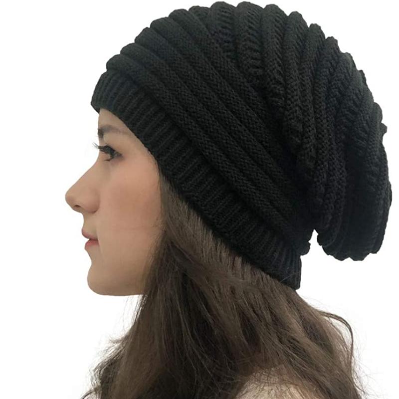 Cheap Womens Beanie Winter Hat Lightweight Thermal Warm Cable Ribbed ...
