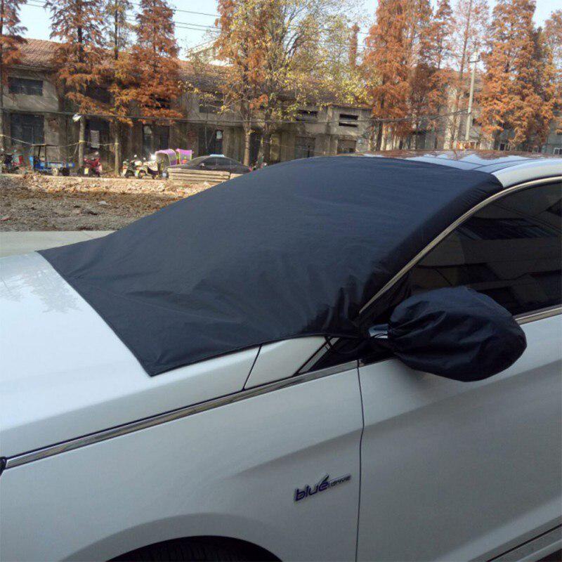 Four Seasons Universal Car Covers Black Full Protection Windshield ...