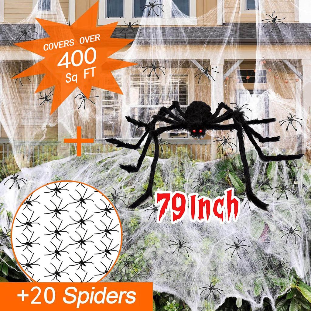 Buy (male wardrobe)Halloween Decorations - 6.6 Ft Giant Spider Scary ...