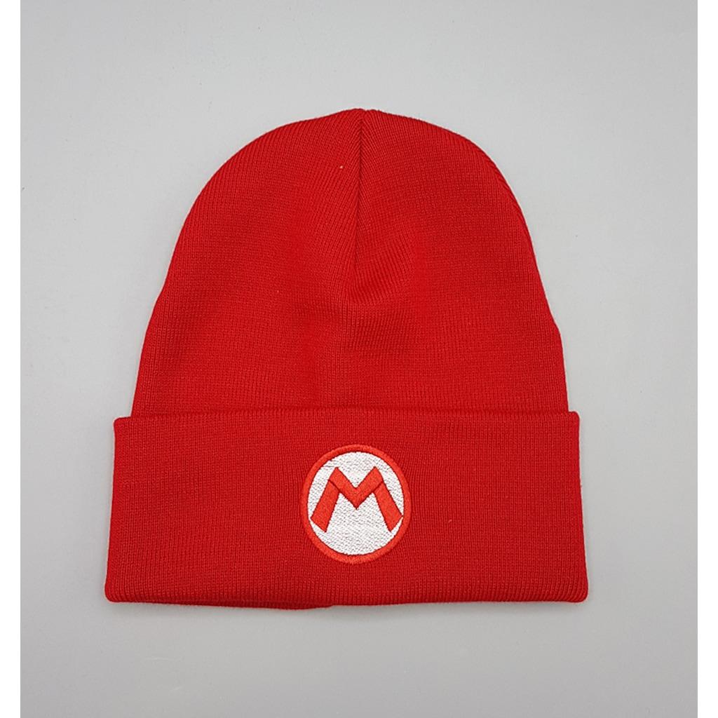 Buy Red Super Mario Logo Beanie at affordable prices — free shipping ...