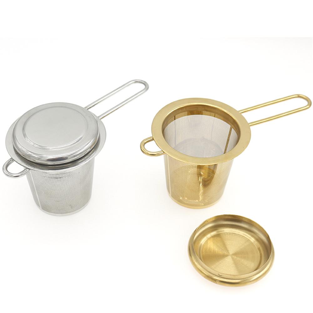 Buy Stainless Steel Tea Filter Foldable With Lid Tea Strainer Tea ...