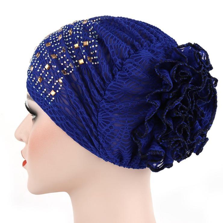 Buy Luxury Fashion Women Cotton Turban Headband Diamante Studded Extra ...