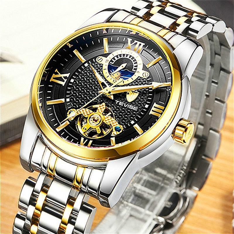Buy TEVISE Tourbillon Men Mechanical Watch Automatic Classic Waterproof ...