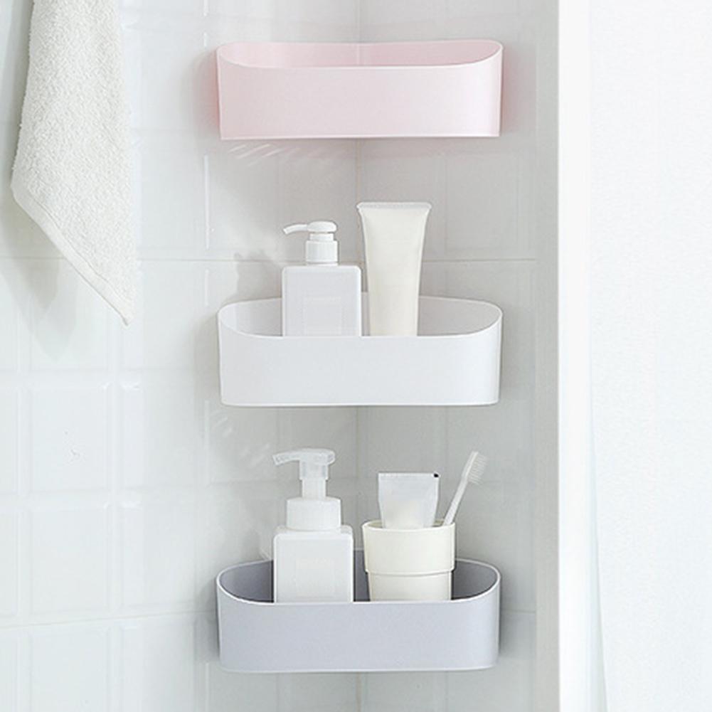 Mounted Triangle Shelf Shampoo Storage Corner Rack Bathroom Storage ...