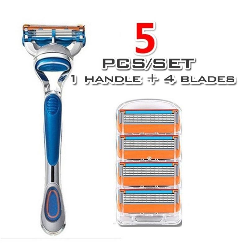 Cheap New 5PCS/9PCS/13PCS/17PCS/21PCS Fusione Men's 5-layer Razor High ...