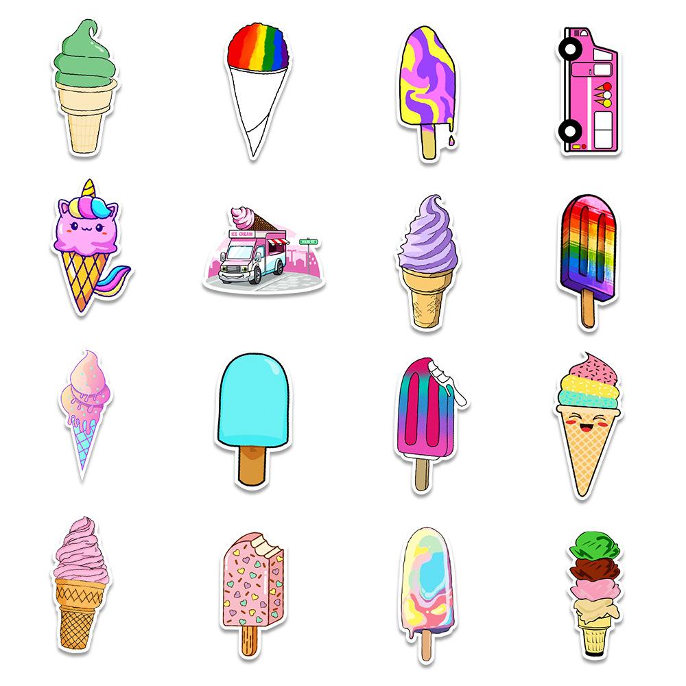 Paper & Party Supplies Stickers, Labels & Tags Stickers Ice Cream ...