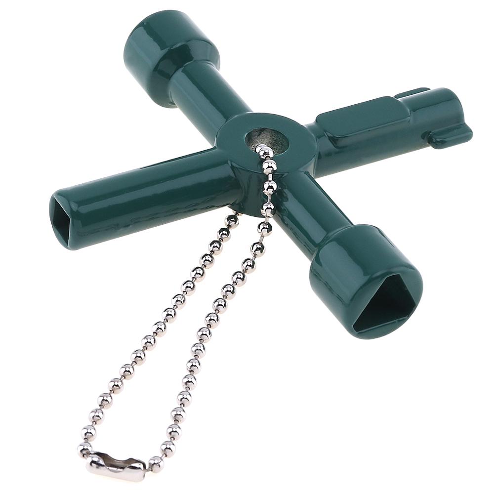 Buy Multi-function 4 In 1 Green Key Wrench Inside Cross Triangle ...