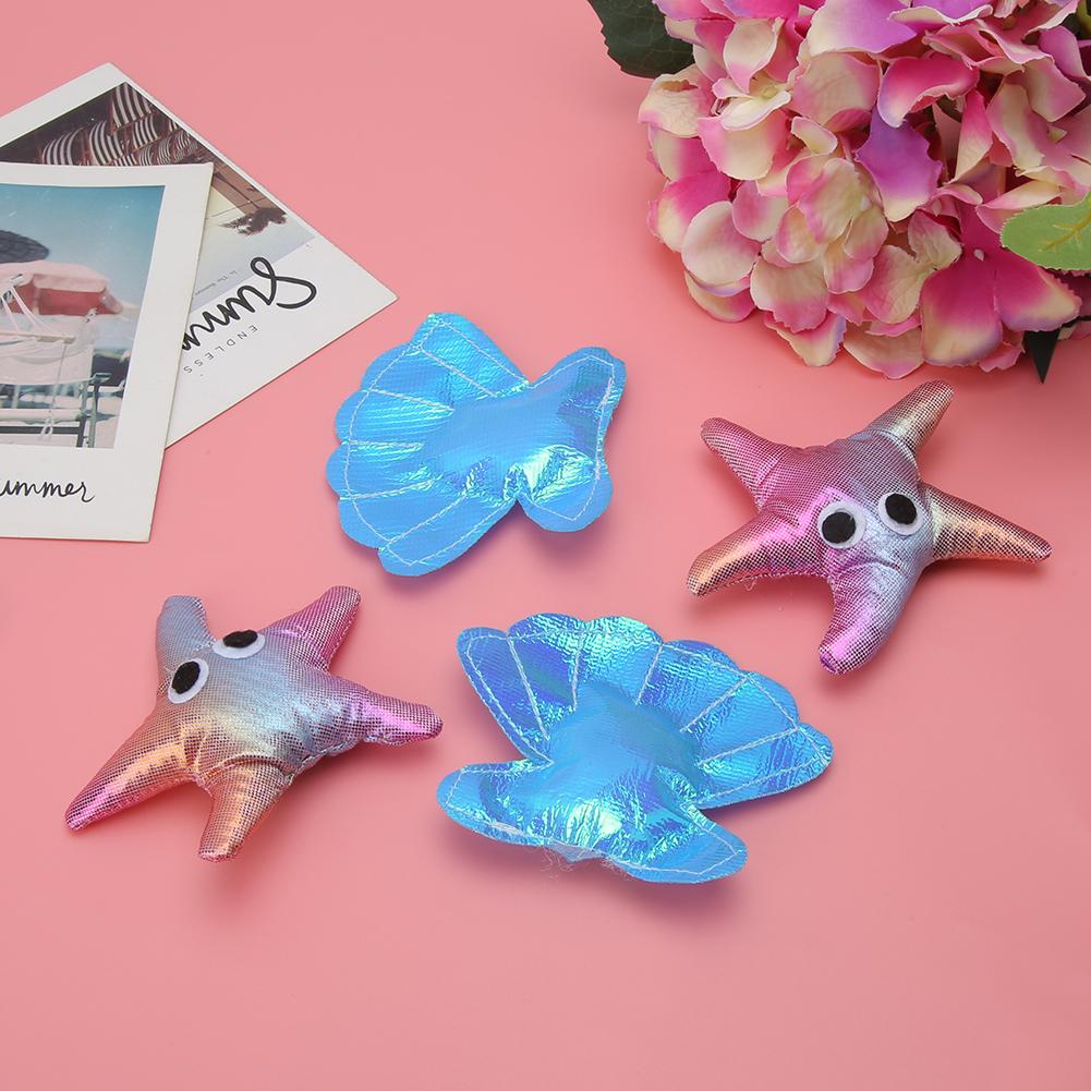 4Pcs Pet Cat Cloth Toy Cute Starfish Seashell Shape Grinding Claws ...
