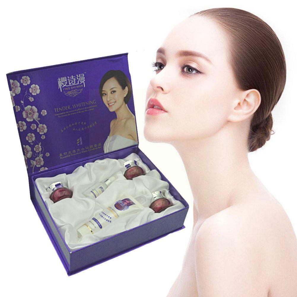 Buy YING SHI MAN 5 Pcs Face Skin Care Set Repair Whitening Nursing ...