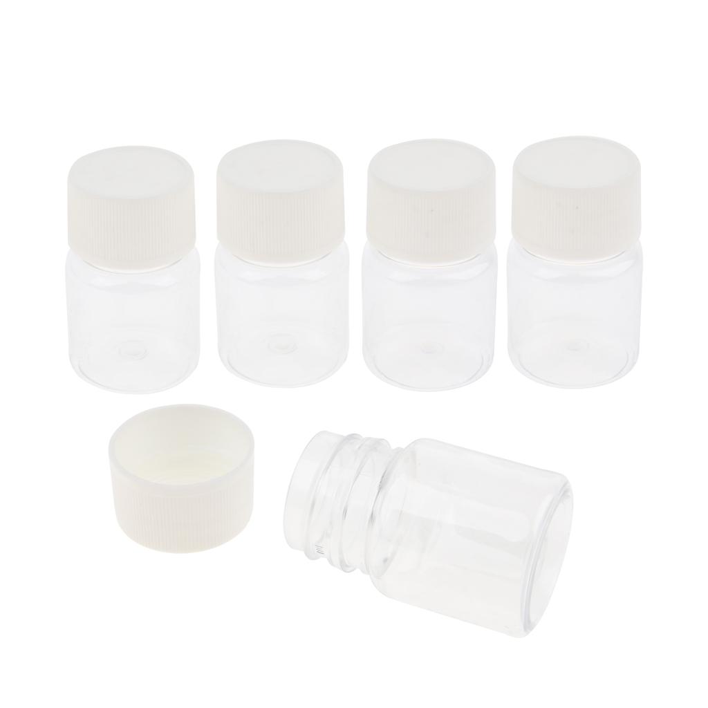 Buy 5 Pieces Lab Liquid Sampling Sample Bottles Vials with Screwcap ...