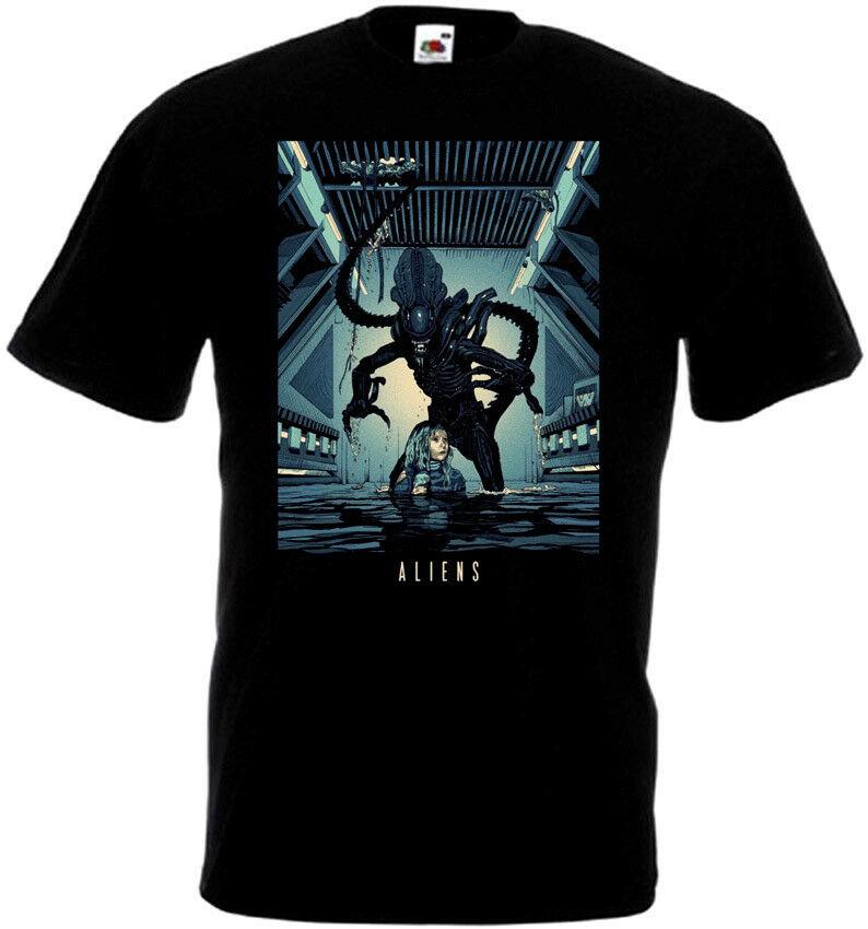 Buy Alien V17 T Shirt Black Movie Poster All Sizes Fashion T Shirt Men ...