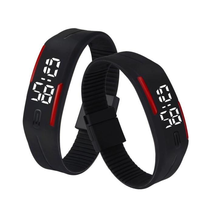 Cheap Mens Womens Rubber LED Watch Date Sports Bracelet Digital Wrist ...