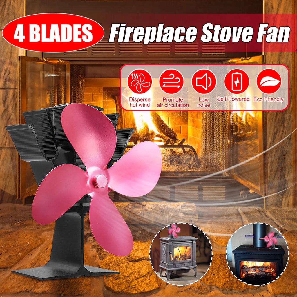 Cumpără 4 Blades 1100rpm Portable Heat Self-Powered Stove Fan Ecofan ...