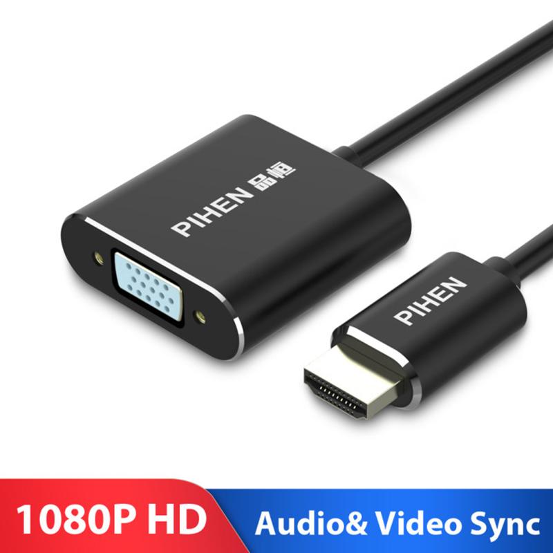 Buy 1M HDMI To VGA Cable Converter 1080P HD Video Adapter for Computer ...