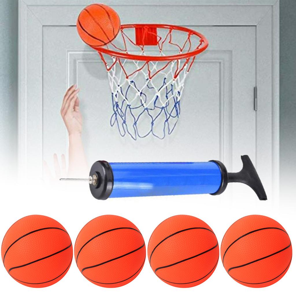 Buy 4x 12cm/4.7in Inflatable Basketball With Pump Needle Indoor Home ...