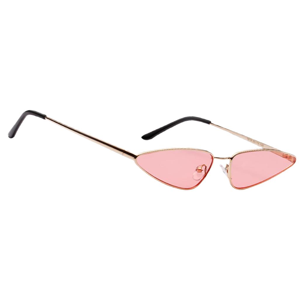 Buy Unisex Metal Frame Fashion Mini Cat Eye Sunglasses UV 400 ...