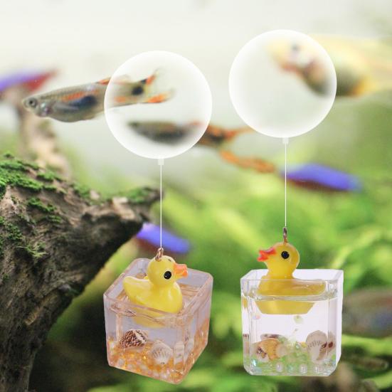 Buy 1 Set Lightweight Fish Tank Decor No Odor Good Cartoon Duck Moving ...