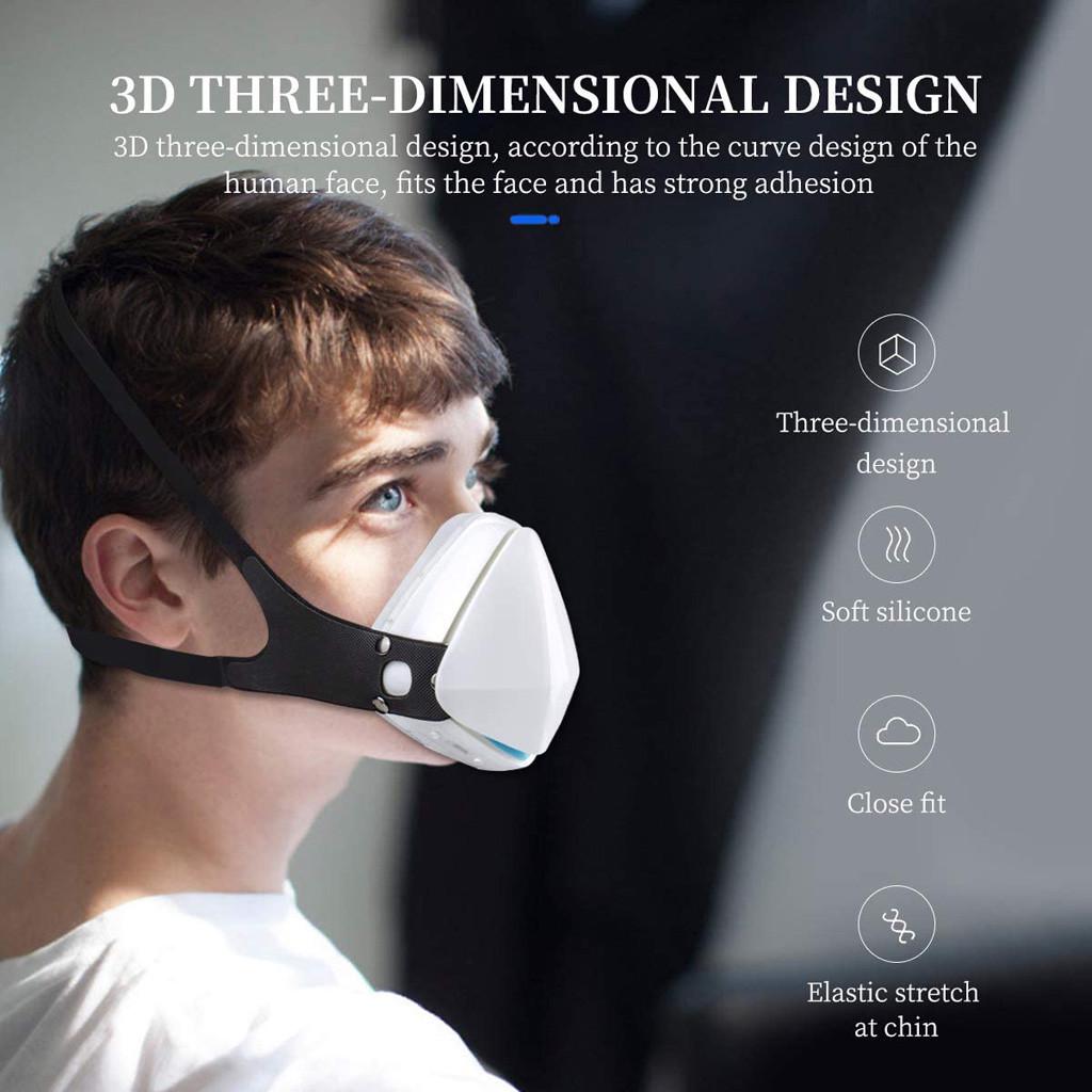 Sandy Adults 4-Ply Rechargeable Electric Mask Activated Carbon Protect ...