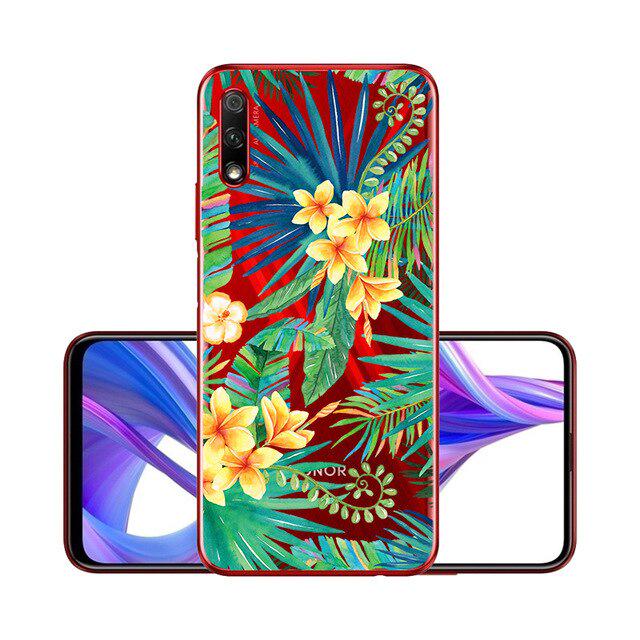 Buy For Huawei Honor 9x Pro Case Clear Painted Soft Tpu Back Cover For ...