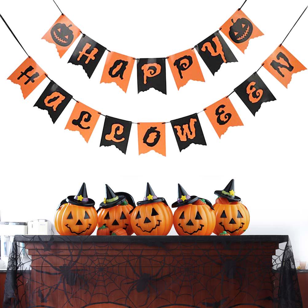 Buy 1pc Halloween Bunting Banner Indoor Flags Banner Bunting Garland ...