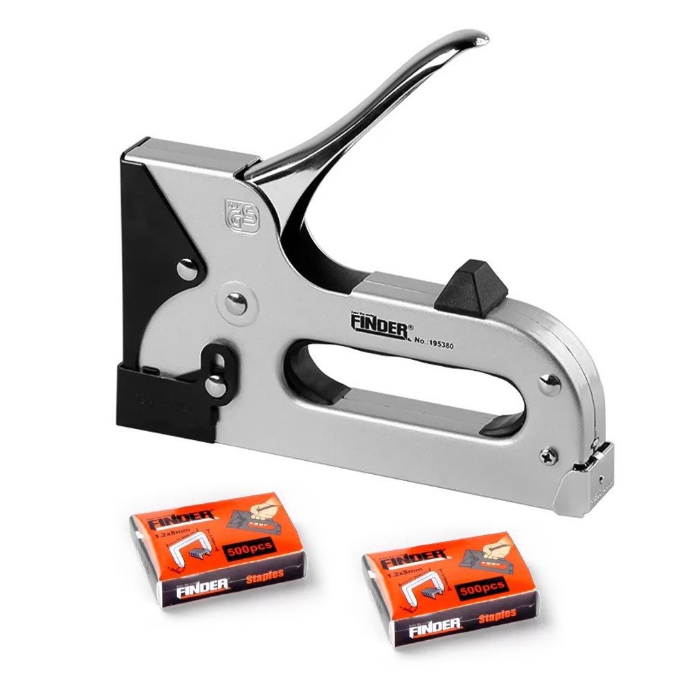 Buy Heavy Duty Manual Staple Gun Door-Type Nail Stapler Nailer Tacker ...