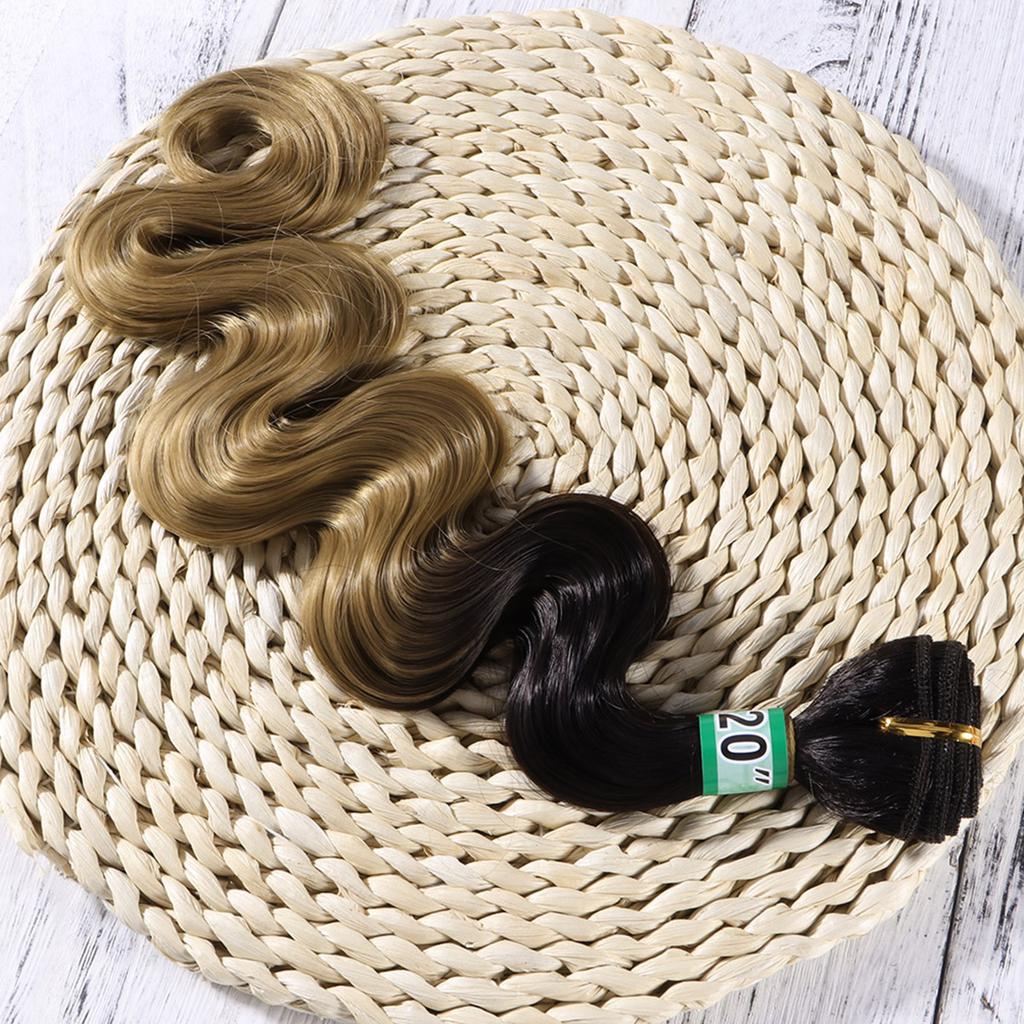 Buy Hair Bundles Synthetic Fake Hair Body Wave Weft Unprocessed Hair ...