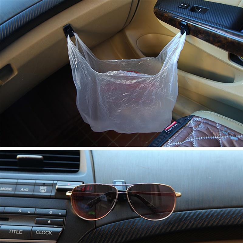 Buy 3pcs Black Car Linked Garbage Bag Hook Car Hook With Convenient ...