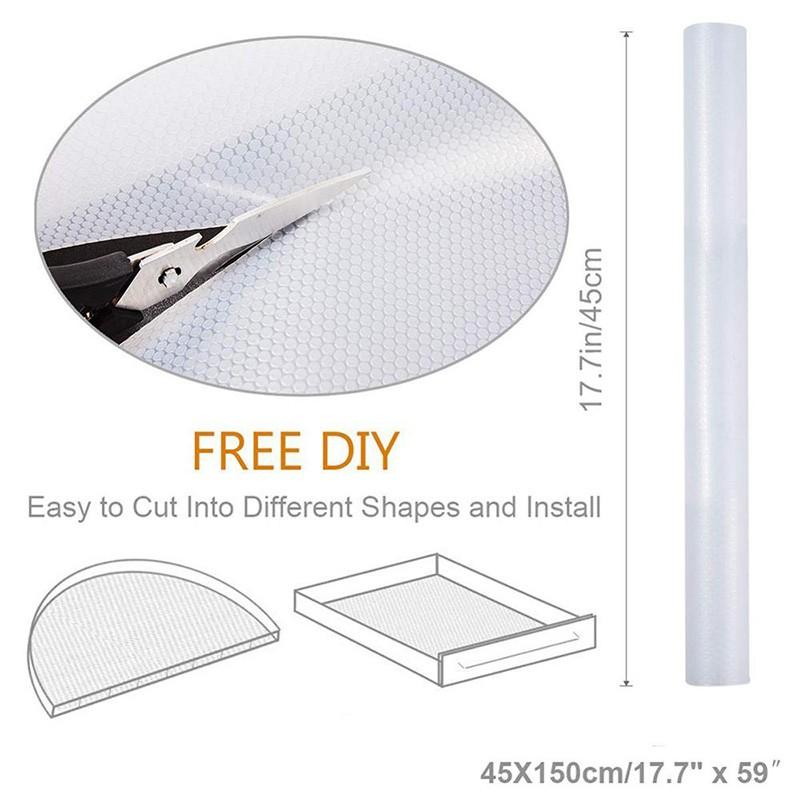 Buy Non Slip Drawer Mat Storage Pad Rubber Kitchen Cupboard Shelf Liner ...