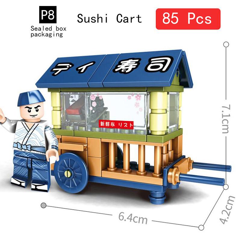 Buy Sembo City Japan Sakura Torii Street View Mini Blocks Building ...